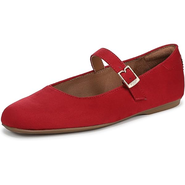 Amazon.com | Dr. Scholl's Women's Wexley Mary Jane Flat, Scarlet